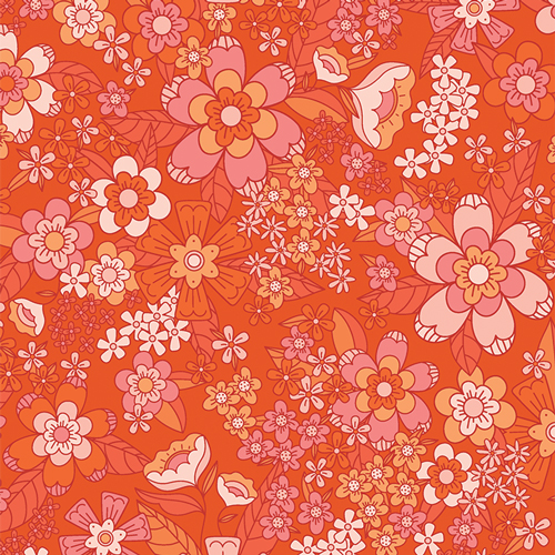 Stay Groovy Scarlet in Rayon , R90704a, Rayon, Art Gallery Fabrics