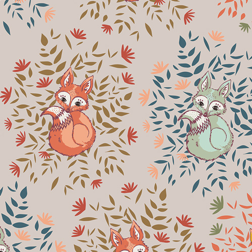 Foxes in Fall, ATV-87205, Autumn Vibes, Art Gallery Fabrics