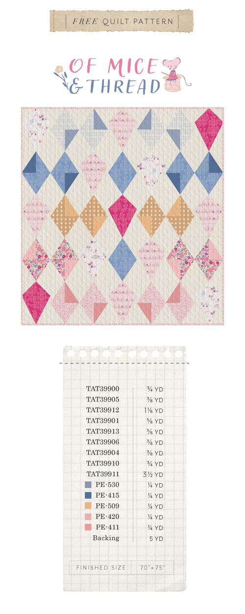 FREE PATTERN Downloadable, Of Mice & Thread, Tails & Threads, Art ...