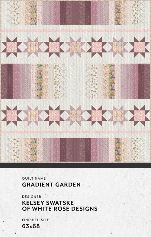 Gradient Garden PATTERN - Available September 2025, SBC-P-KSQ100, Quilt Kits, Art Gallery Fabrics
