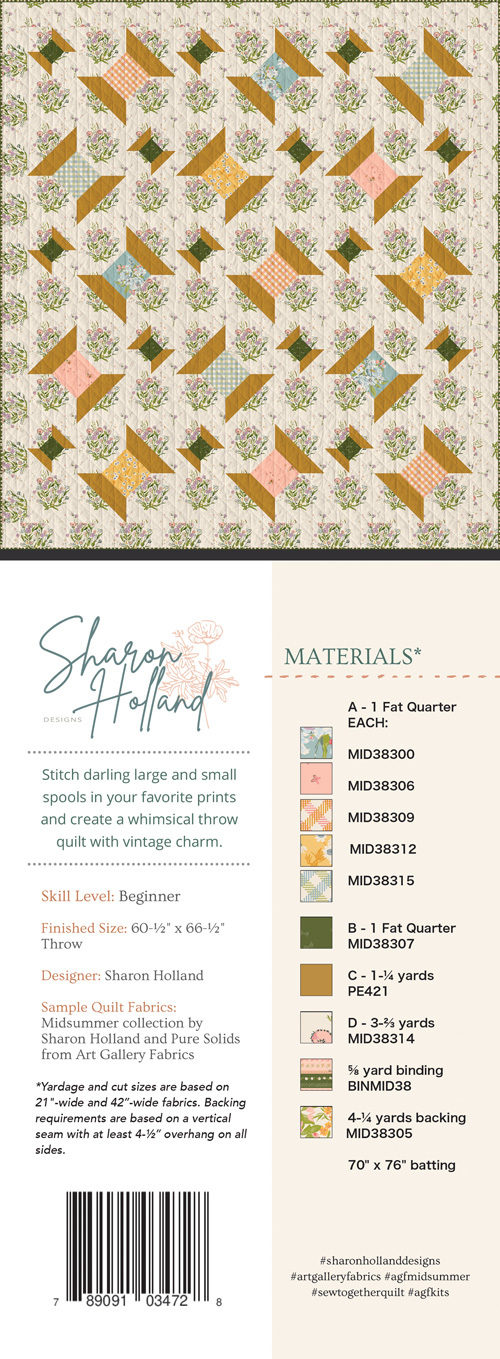 Sew Together KIT, KIT-MID, Quilt Kits, Art Gallery Fabrics